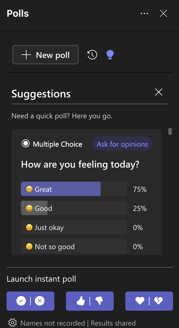Have you tried adding a poll within a live Teams meeting? - Quick Tips